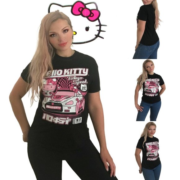 Hello Kitty | Tops | Nwt Hello Kitty Tokyo Speed Hello Kitty Car Racer ...